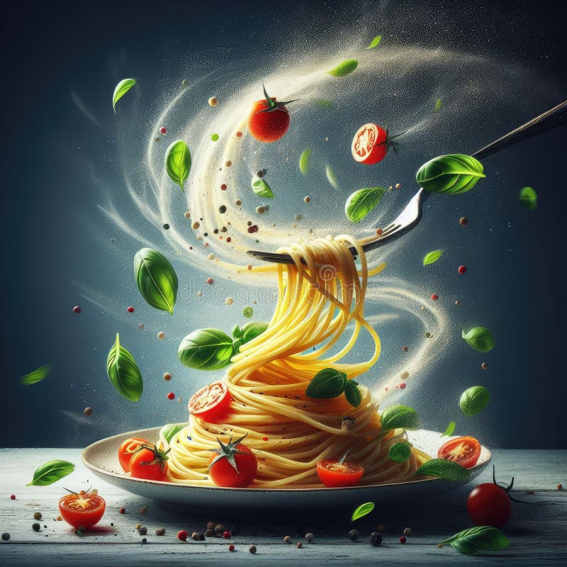 Pouring Cheese Sauce and Spaghetti with Meat Stock Photo - Image of ...