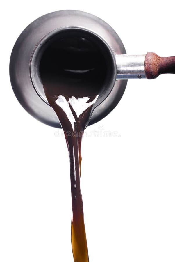 Pouring coffee stock photo. Image of drink, bean, brown - 11195018