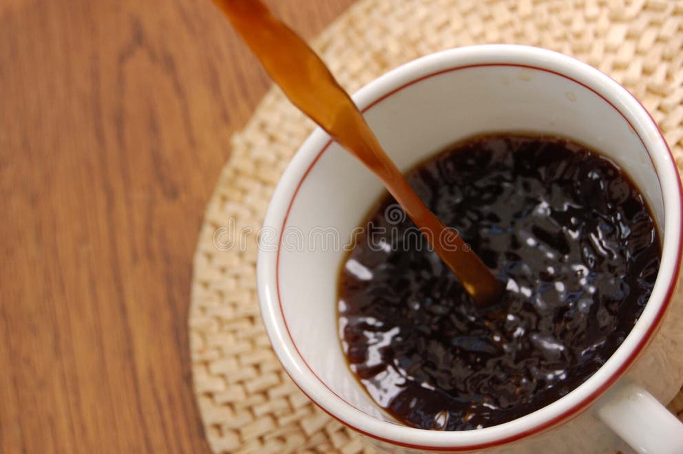 Pouring coffee stock image. Image of roast, java, breakfast - 8820777