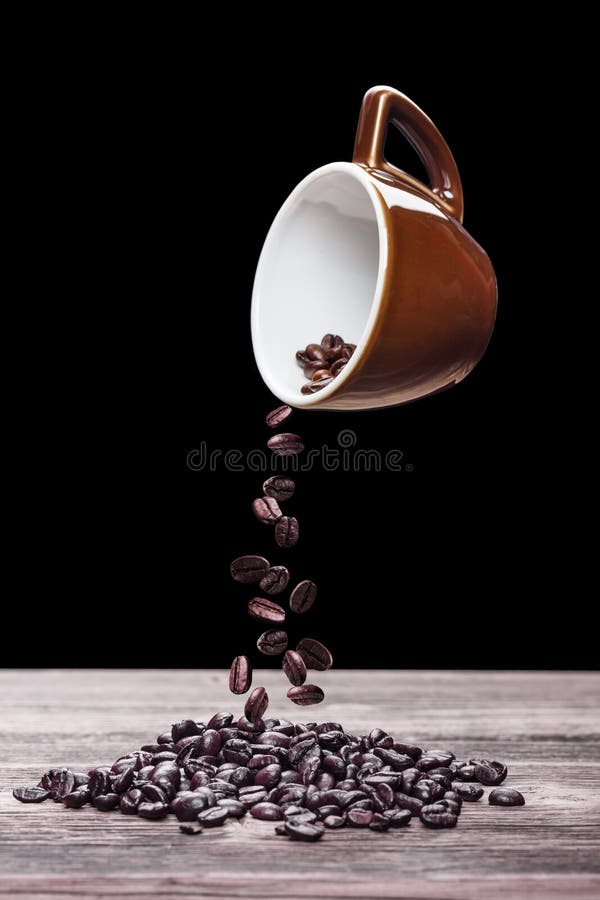 Pouring coffee beans stock photo. Image of background - 34104908
