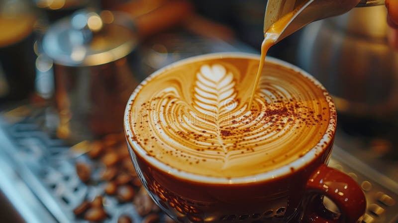 Pouring Coffee into a Cup stock image. Image of aroma - 322617209