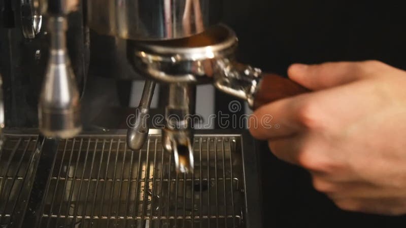 Hand Pouring Coffee from a Moka Pot. White Table Stock Video - Video of ...