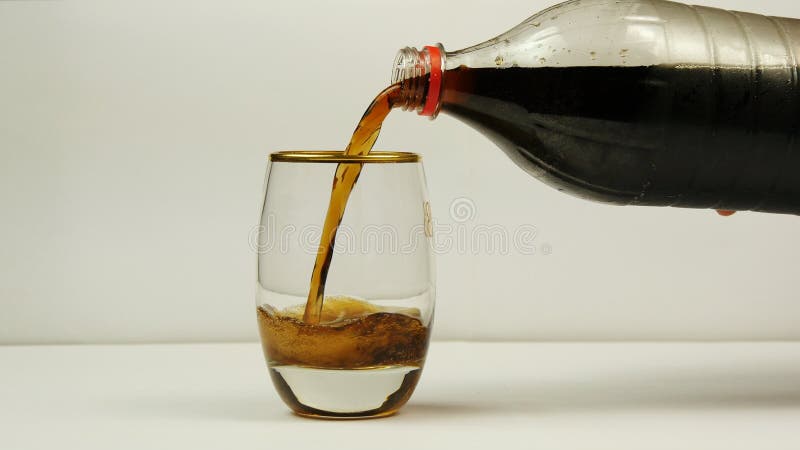 Pouring Coke Drink in Glass Stock Footage - Video of soda, fresh: 197486758