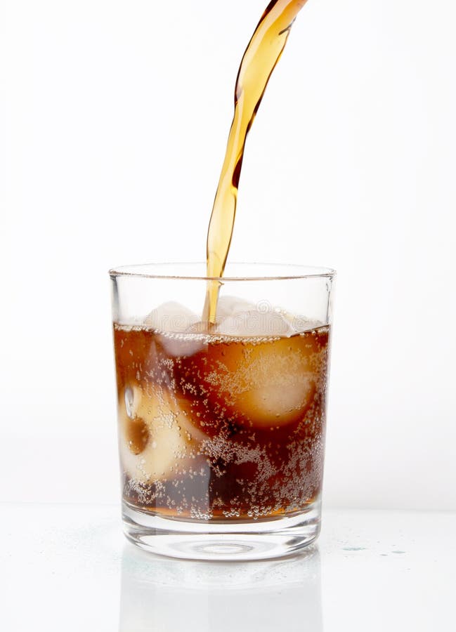Pouring cola stock photo. Image of still, isolated, single - 10477328