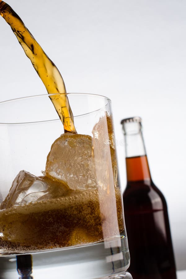 Pouring cola stock photo. Image of drink, fresh, brown - 56434832