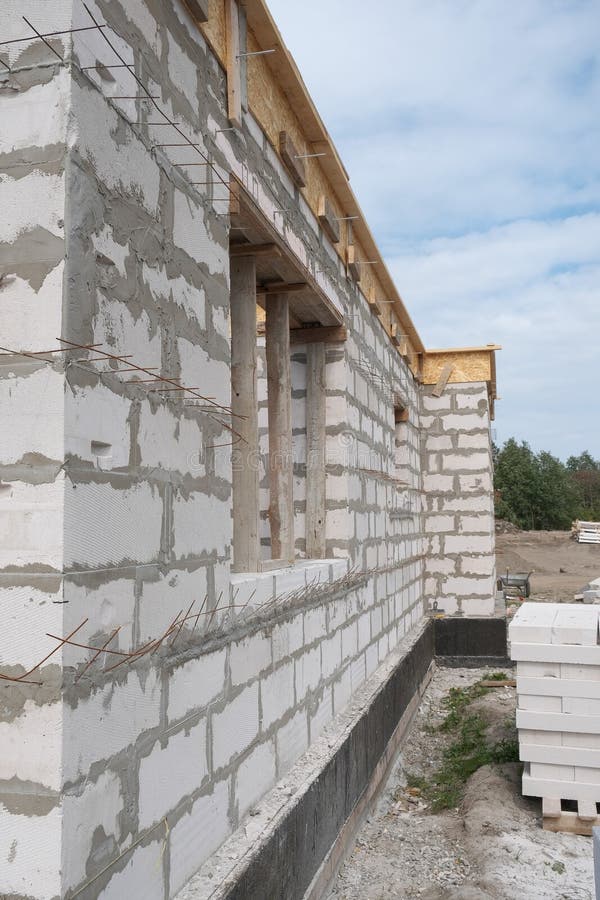 Pouring Concrete into the Formwork at the Construction Site Stock Image ...