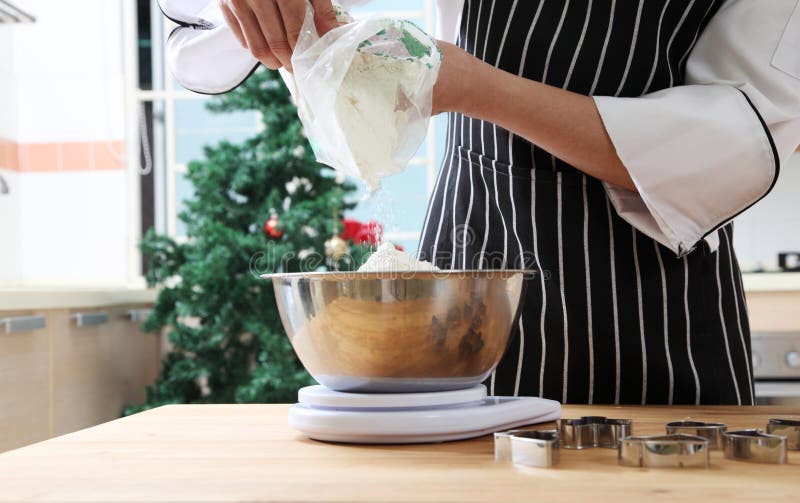 Pouring flour stock photo. Image of food, professional - 33667946