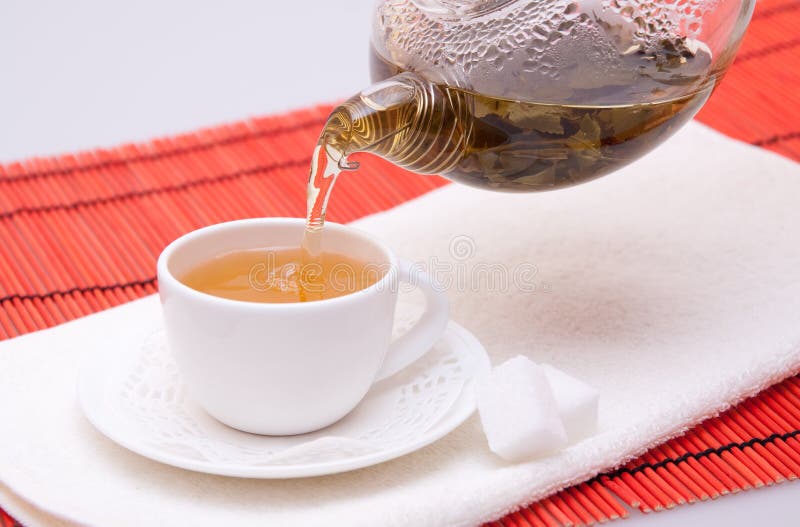 Pouring Green Tea Picture. Image: 15554493
