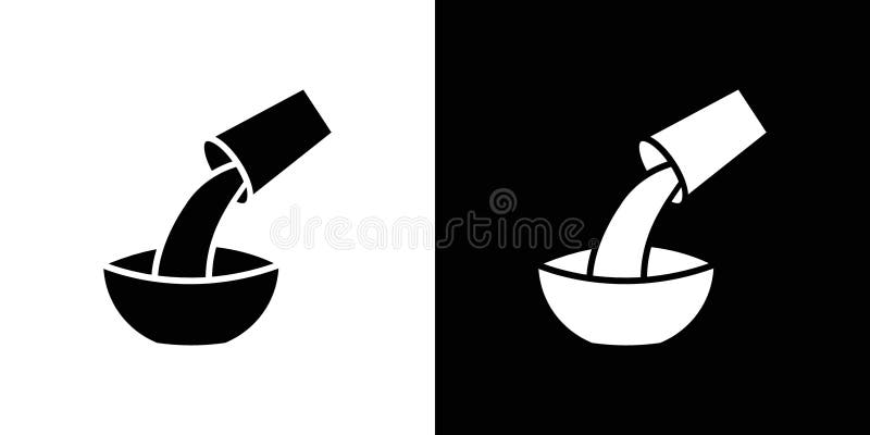 Pouring Icon Isolated Flat Vector in Outline Stock Illustration ...