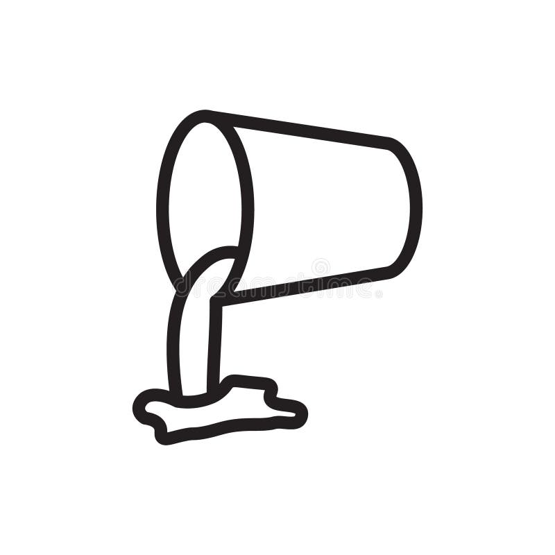 Pouring Icon Outline Vector for Web Ui Stock Vector - Illustration of ...