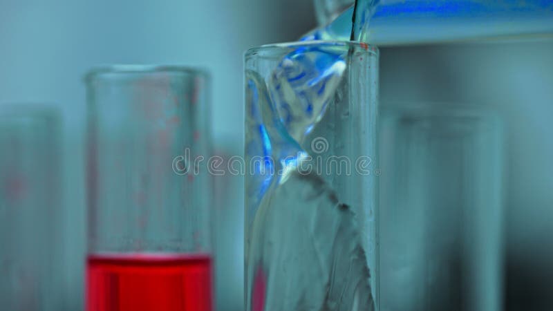 Pouring Liquid into Test Tubes. Stock Video - Video of drug, laboratory ...
