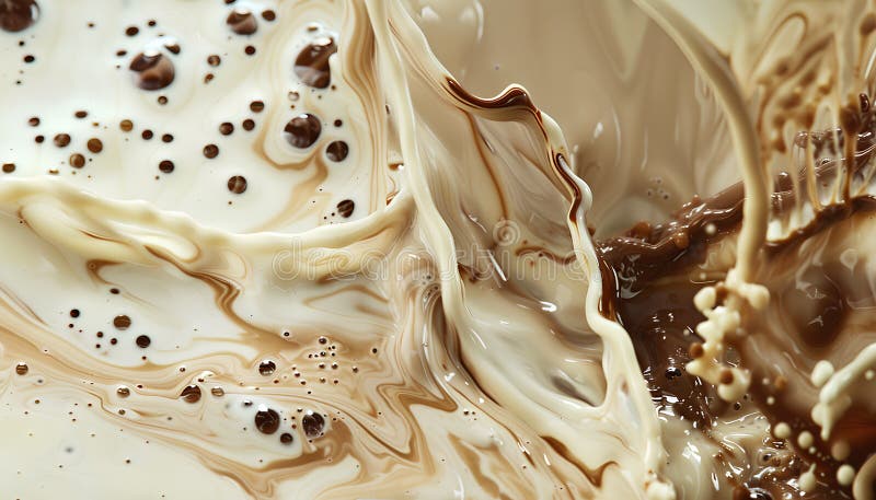 Pouring Milk Cream Mix Coffee Texture Background Stock Photos - Free ...