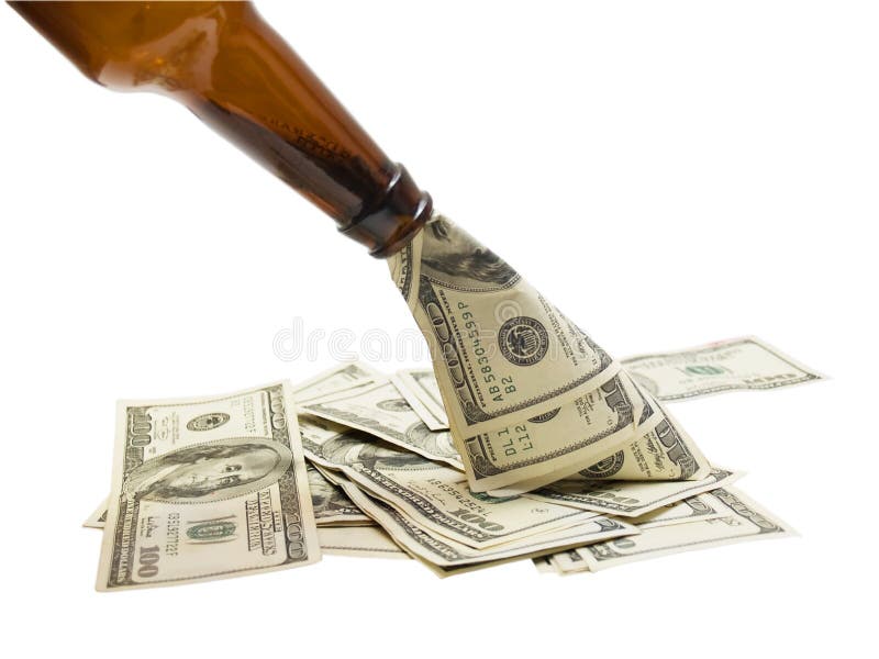 Gas can and cash pouring stock photo. Image of petrol - 8040512