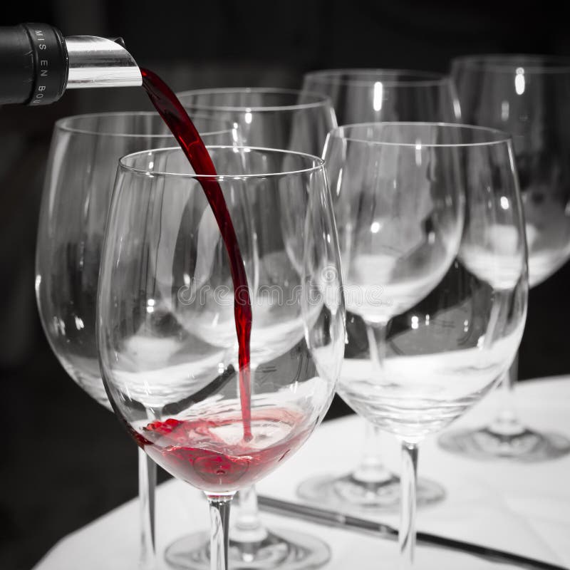 Pouring red wine stock photo. Image of anniversary, pouring - 28513862
