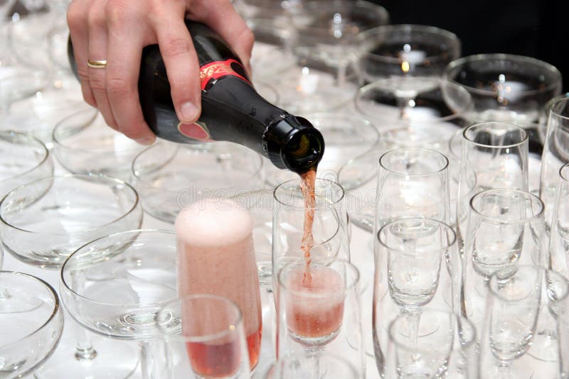 Pouring red wine in cup stock image. Image of grape, lead - 1248159