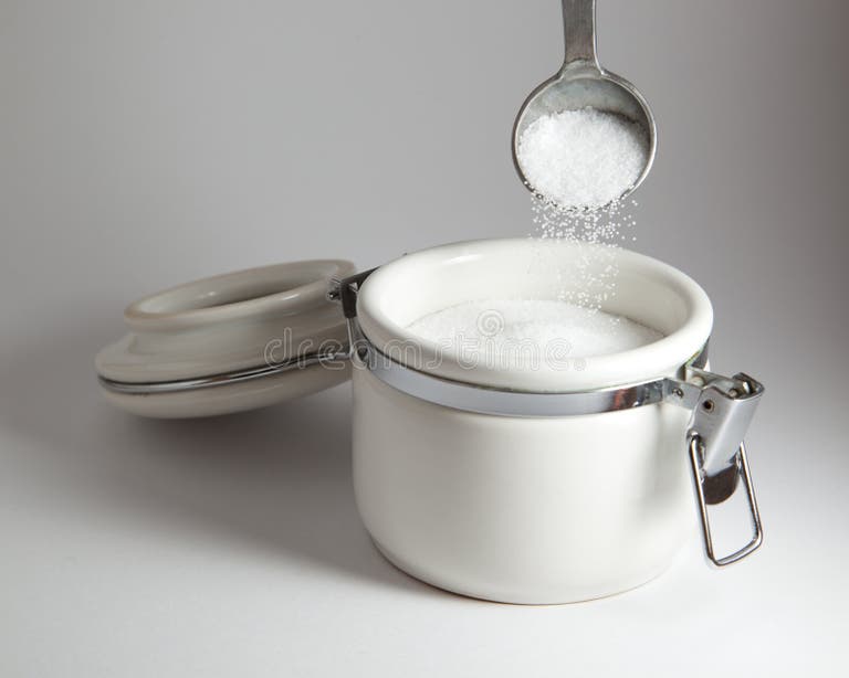 Pouring salt stock image. Image of cook, full, salty - 21219779