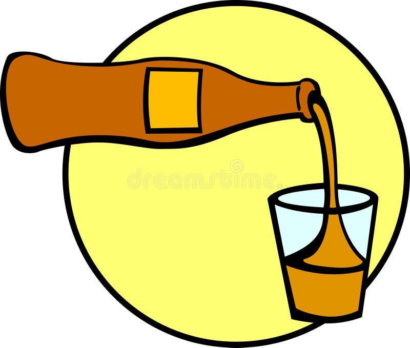 Pouring Soda or Soft Drink in a Glass Vector Stock Vector ...