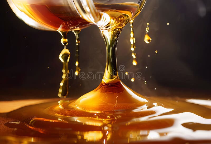 Pouring Syrup Luminogram a Dynamic Luminogram of Syrup Being Pou Stock ...