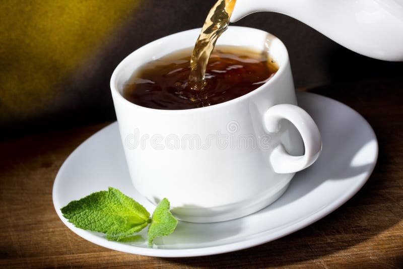 Pouring tea stock image. Image of light, food, beverage - 24343215