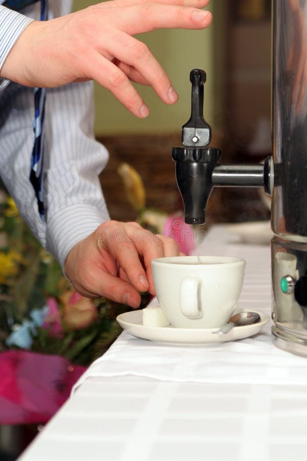 Pouring tea stock image. Image of serving, self, waiter - 4055199