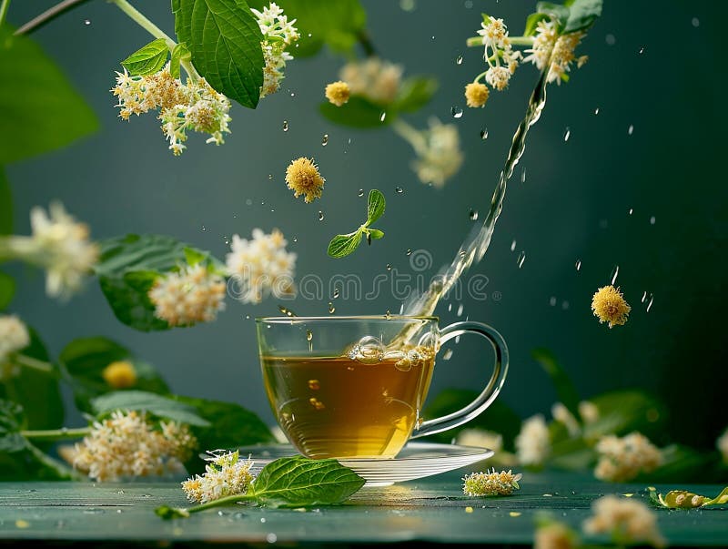 Pouring tea into cup stock illustration. Illustration of video - 320060691