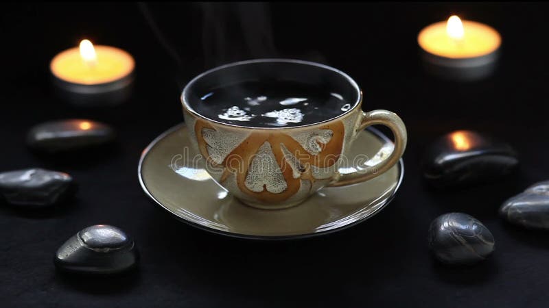 Pouring Tea into Tea Cup in Spa Setting. Stock Video - Video of rocks ...