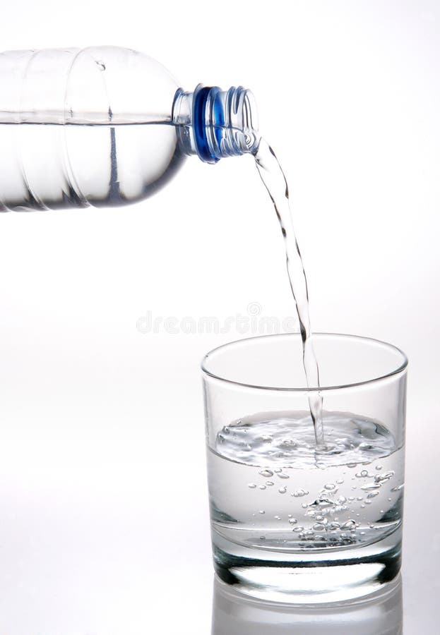 Pouring water stock image. Image of mineral, backlight - 1350255