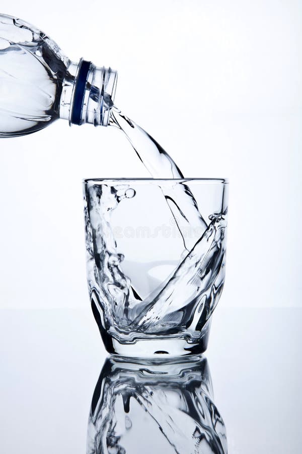 Pouring water stock image. Image of blue, freshness, flow - 15810761
