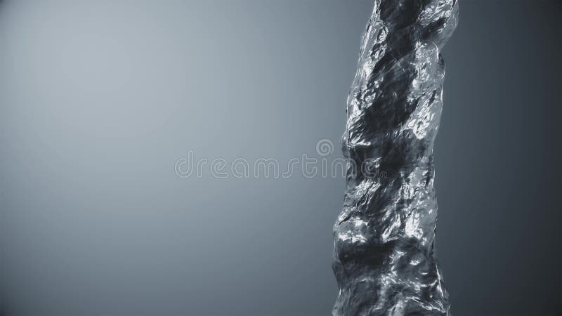 Pouring Water Column Digital Simulation Seamless Loop Slow Motion ...