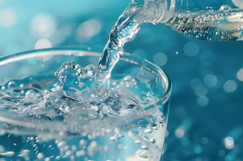 Pouring Water into a Glass Capturing the Motion and Splash ...