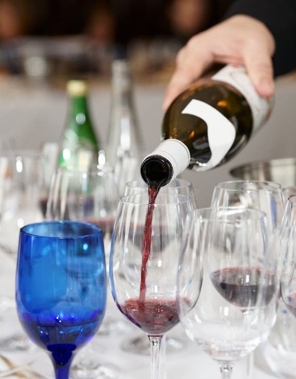 Pouring Wine - Winetasting Event Stock Photo - Image of arrangement ...