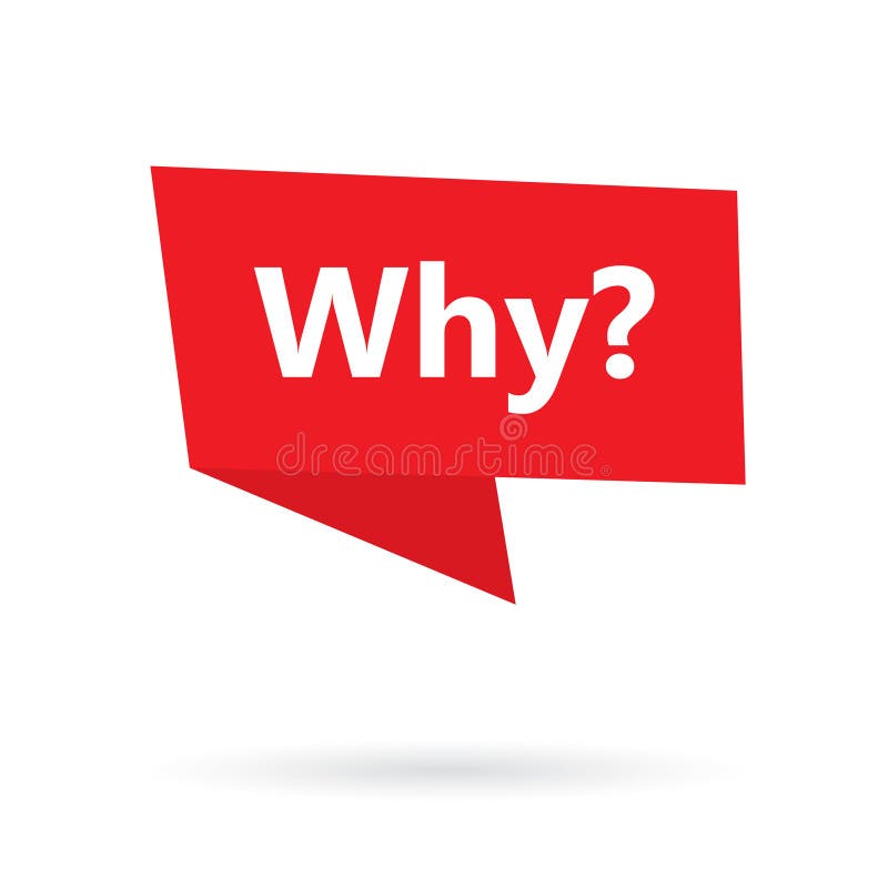 Pourquoi Mot Sur La Bulle De La Parole Illustration de Vecteur ...