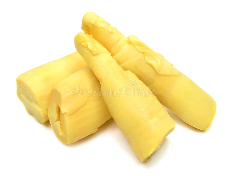 Pousse De Bambou Sur Le Fond Blanc Photo stock - Image du ingrédients ...