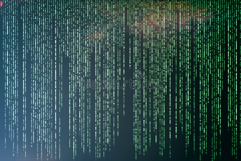 Code De Matrix Sur Le Fond Blanc Illustration Stock - Illustration du ...