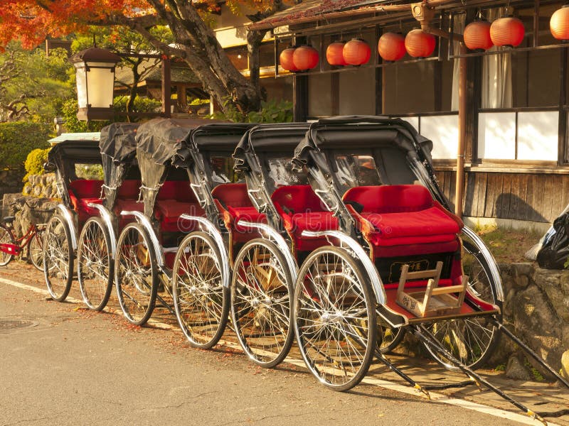 Pousse-pousse au Japon image stock. Image du ligne, chinois - 26401169