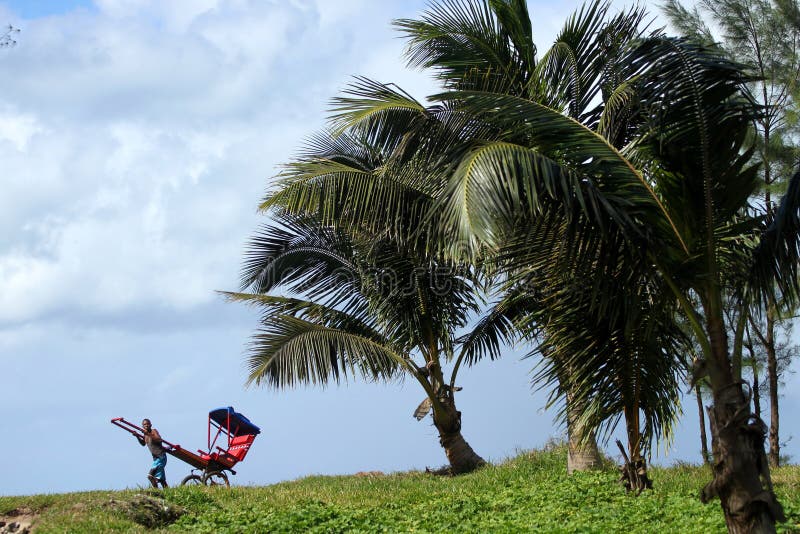 Pousse Pousse in Keerkringen Redactionele Fotografie - Image of zwart ...