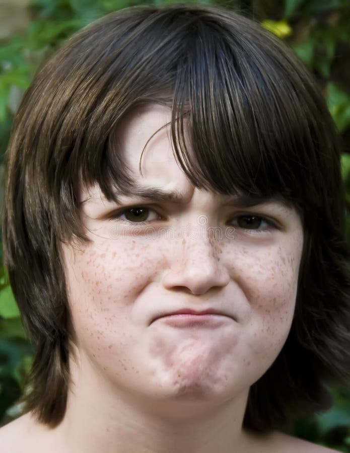Pout stock image. Image of youngster, freckles, pout, child - 5961519