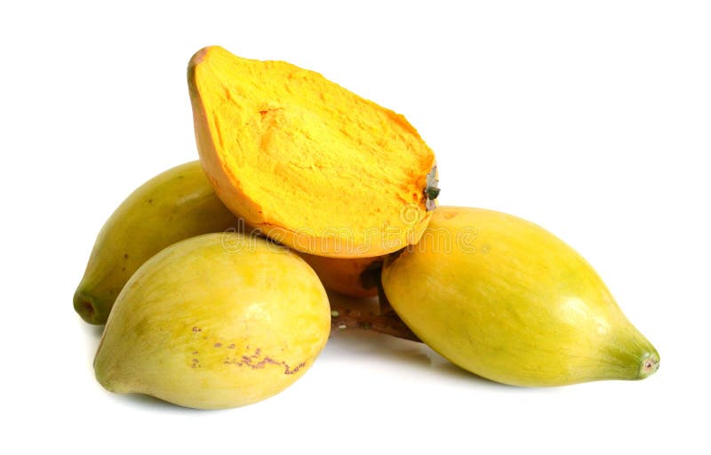 Pouteria Campechiana Isolated on the White Background Stock Photo ...