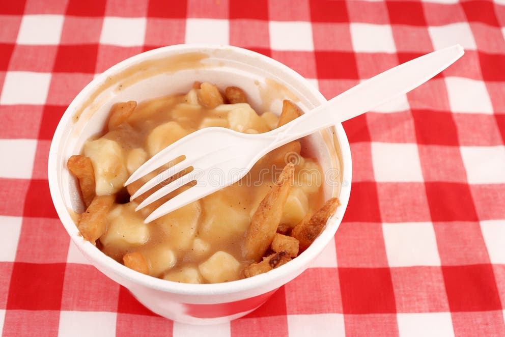 Poutine stock image. Image of container, poutine, bowl - 4376611
