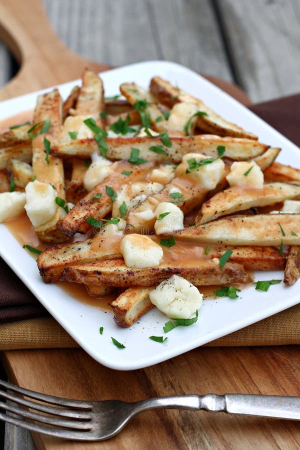 Poutine stock image. Image of food, dinner, fries, lunch - 45459269