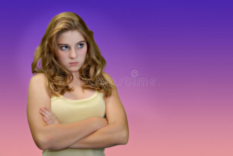 Pouting stock image. Image of miserable, mean, sadness - 1583921