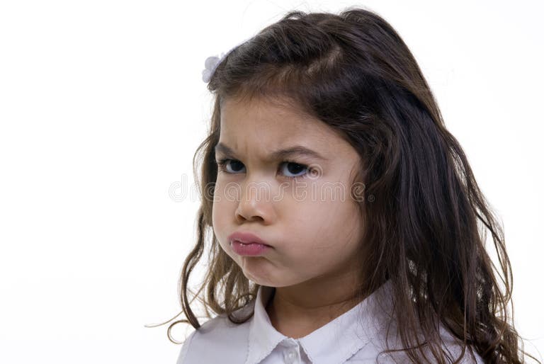 Pouting Girl stock photo. Image of imagination, expression - 3805212