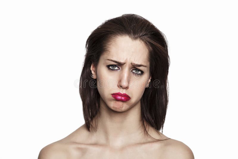 Pouting Girl Stock Image Image Of Pout Green Girl 10233255