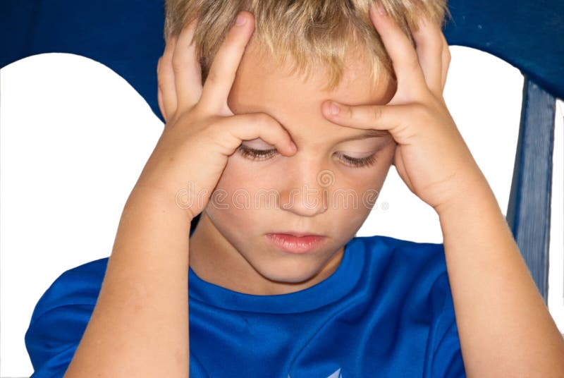 Pouting little boy stock image. Image of male, alone - 29513927