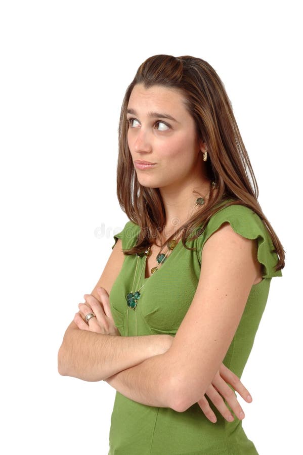 Pouting Ways stock image. Image of girl, direct, machinate - 641849