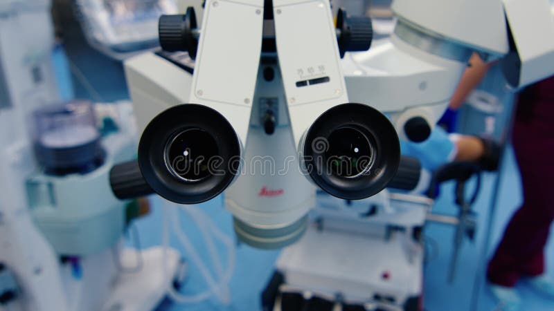 POV of a Microscope for Examining the Patient S Eyes in the Operating ...