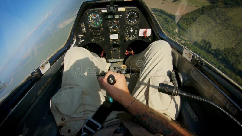 POV of Cockpit in Small Private Jet or Glider Stock Footage - Video of ...