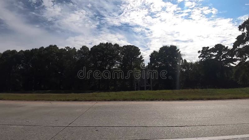 POV Side View Traffic on Interstate Highway 78 - a Curvy Exit and ...