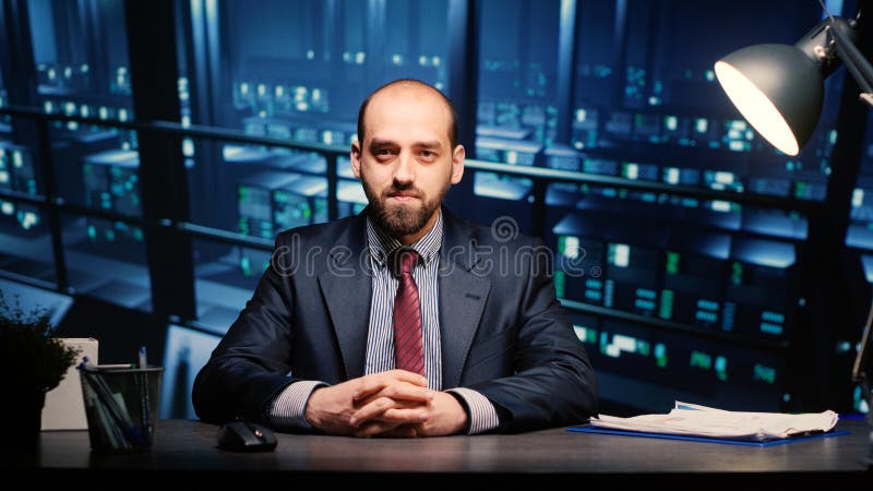 POV of System Engineer Talking on Online Videocall Stock Photo - Image ...