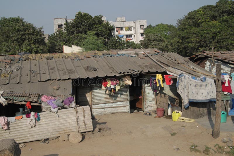 Poverty stock image. Image of accommodation, makeshift - 12470039